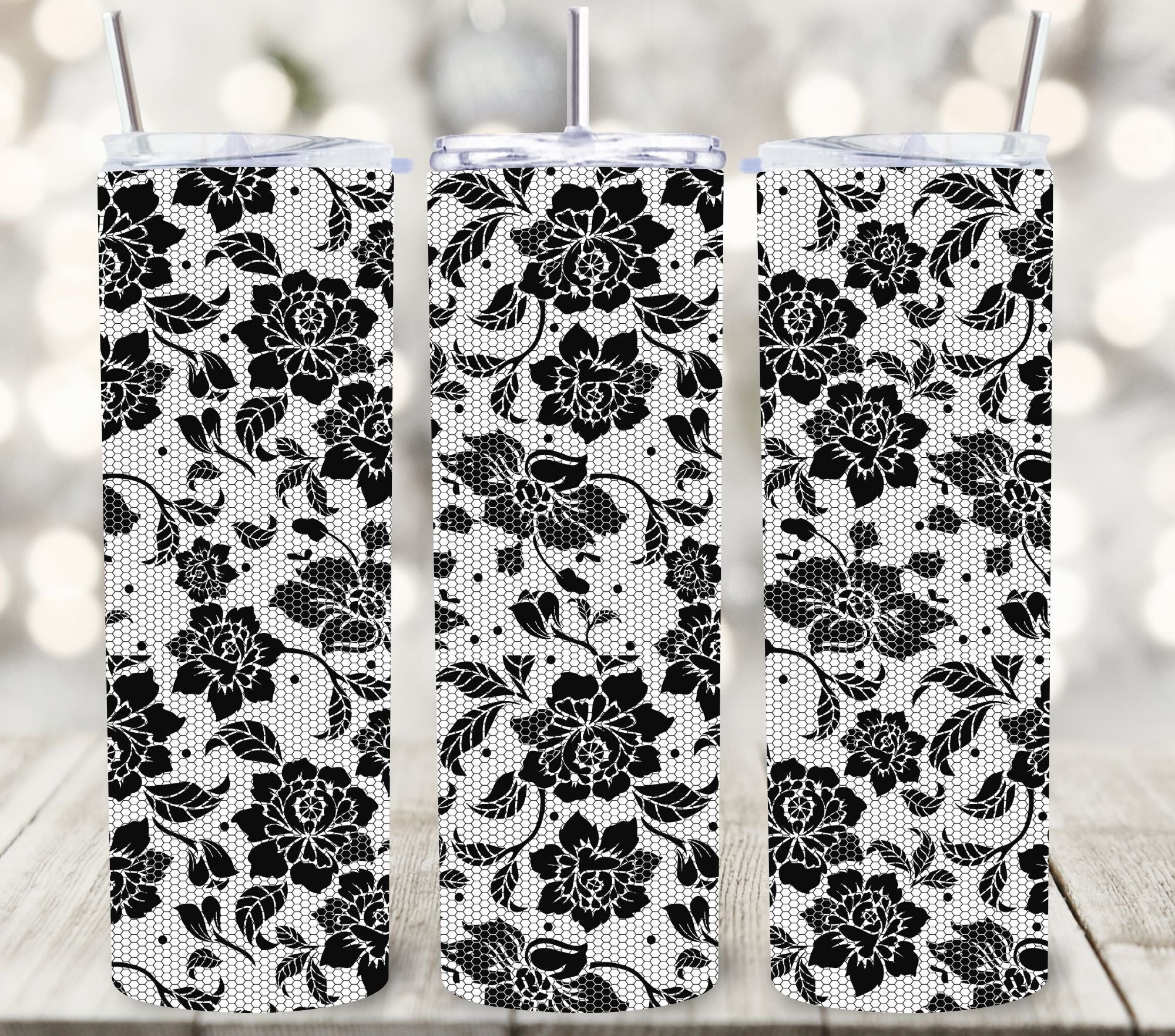 Lace - UV DTF Tumbler wraps – 3D Undercover