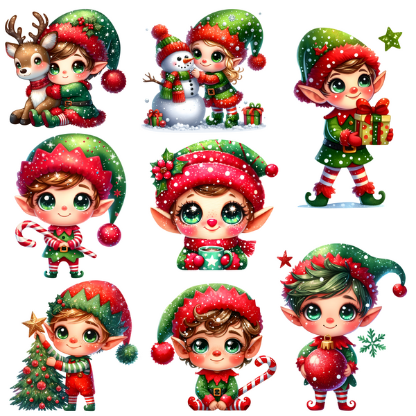 Cute Elf - UV DTF Decal sheets- 2 variants – 3D Undercover
