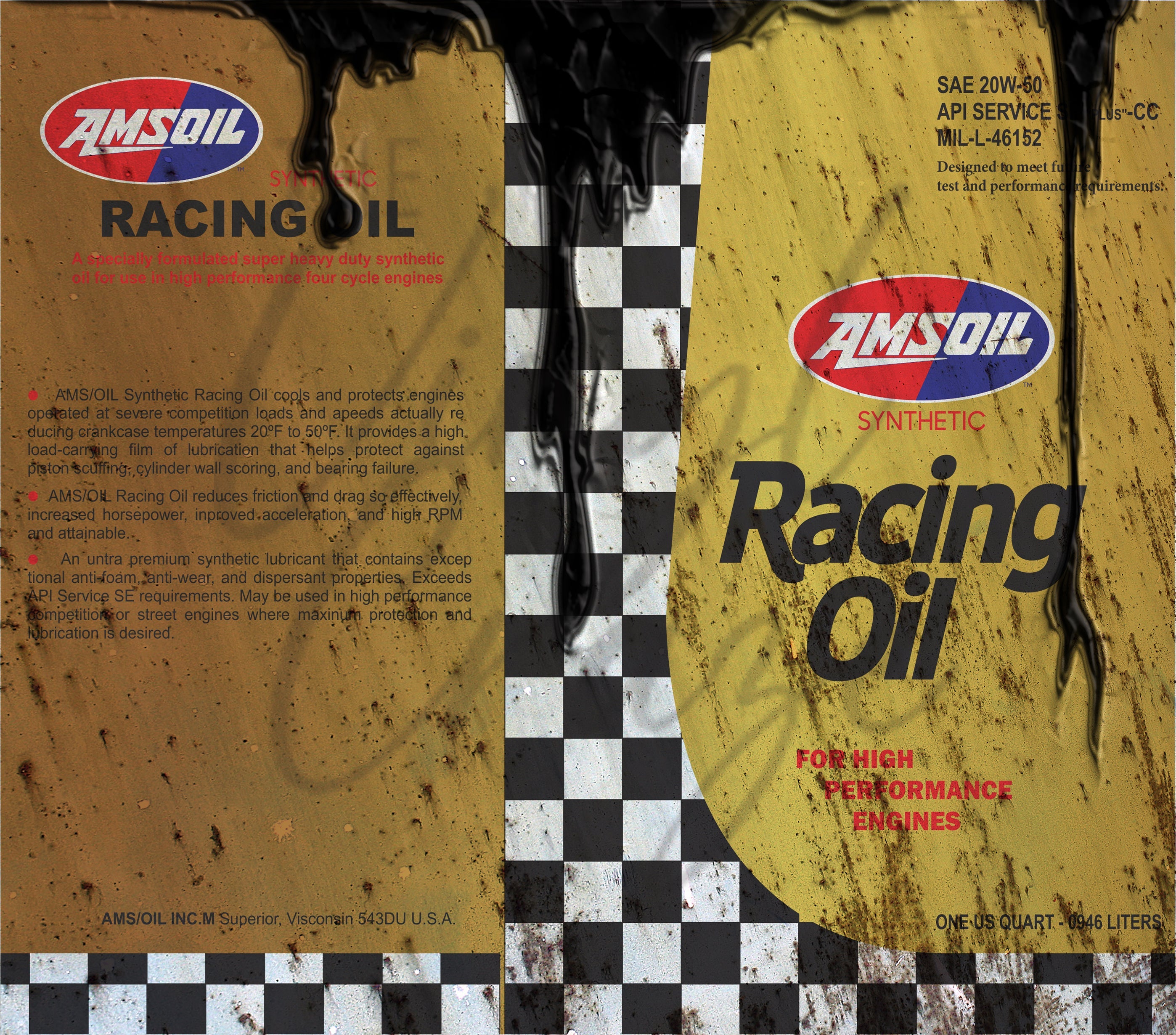 Racing Oil - Adhesive Vinyl Wrap – 3D Undercover