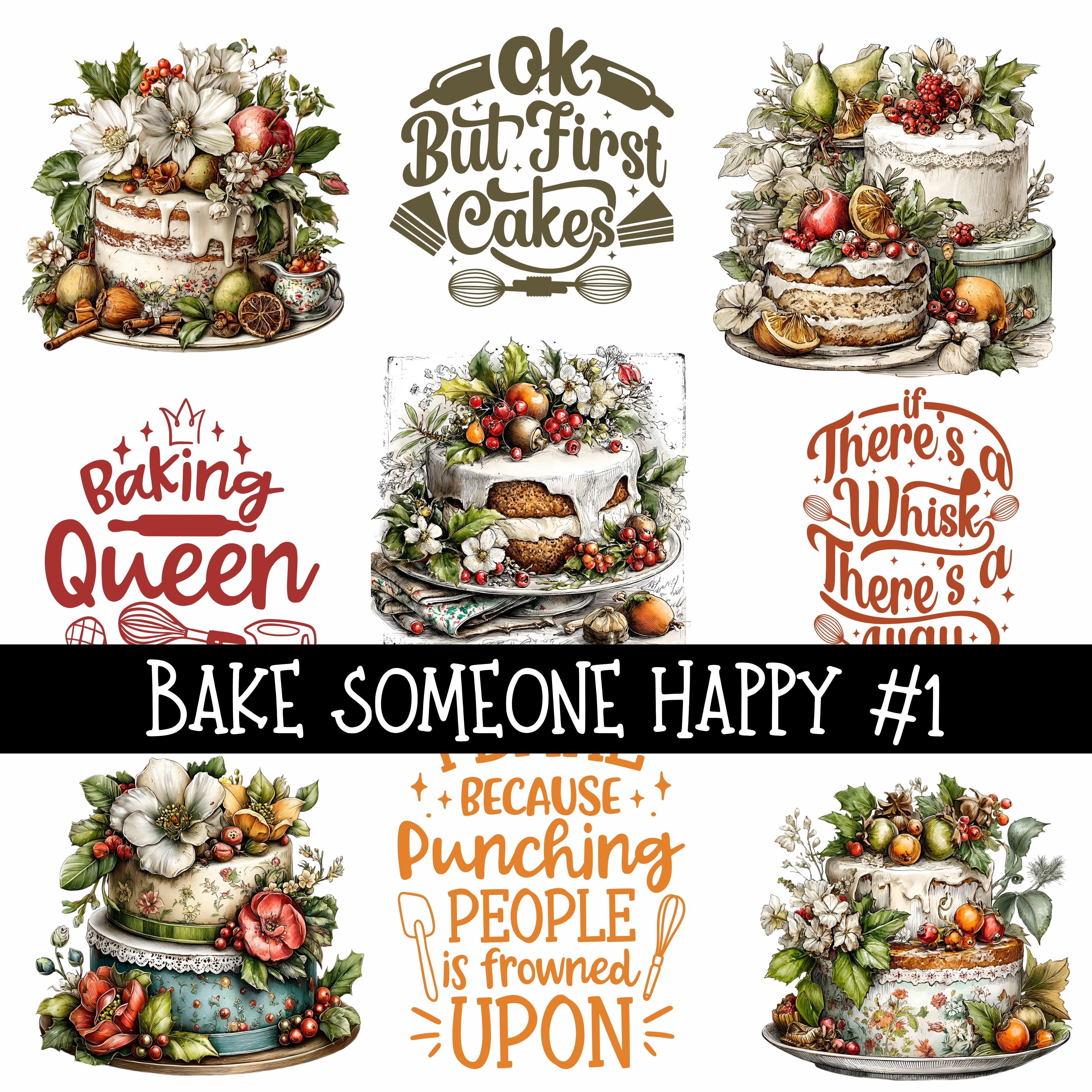 Bake someone happy Collection UV Decal sheets 2 to choose from – 3D ...