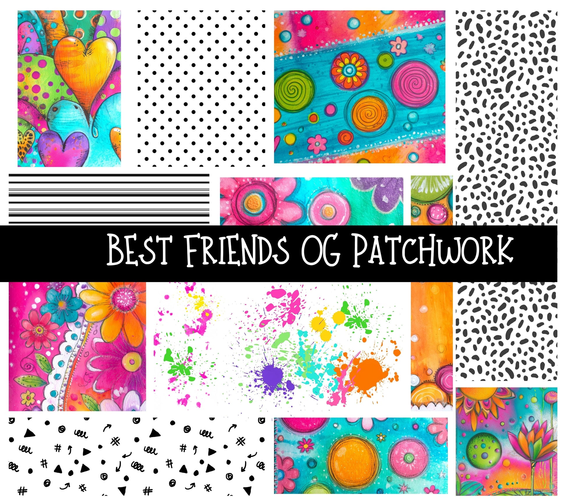 Best Friends OG Doodle Patchwork Set – 3D Undercover