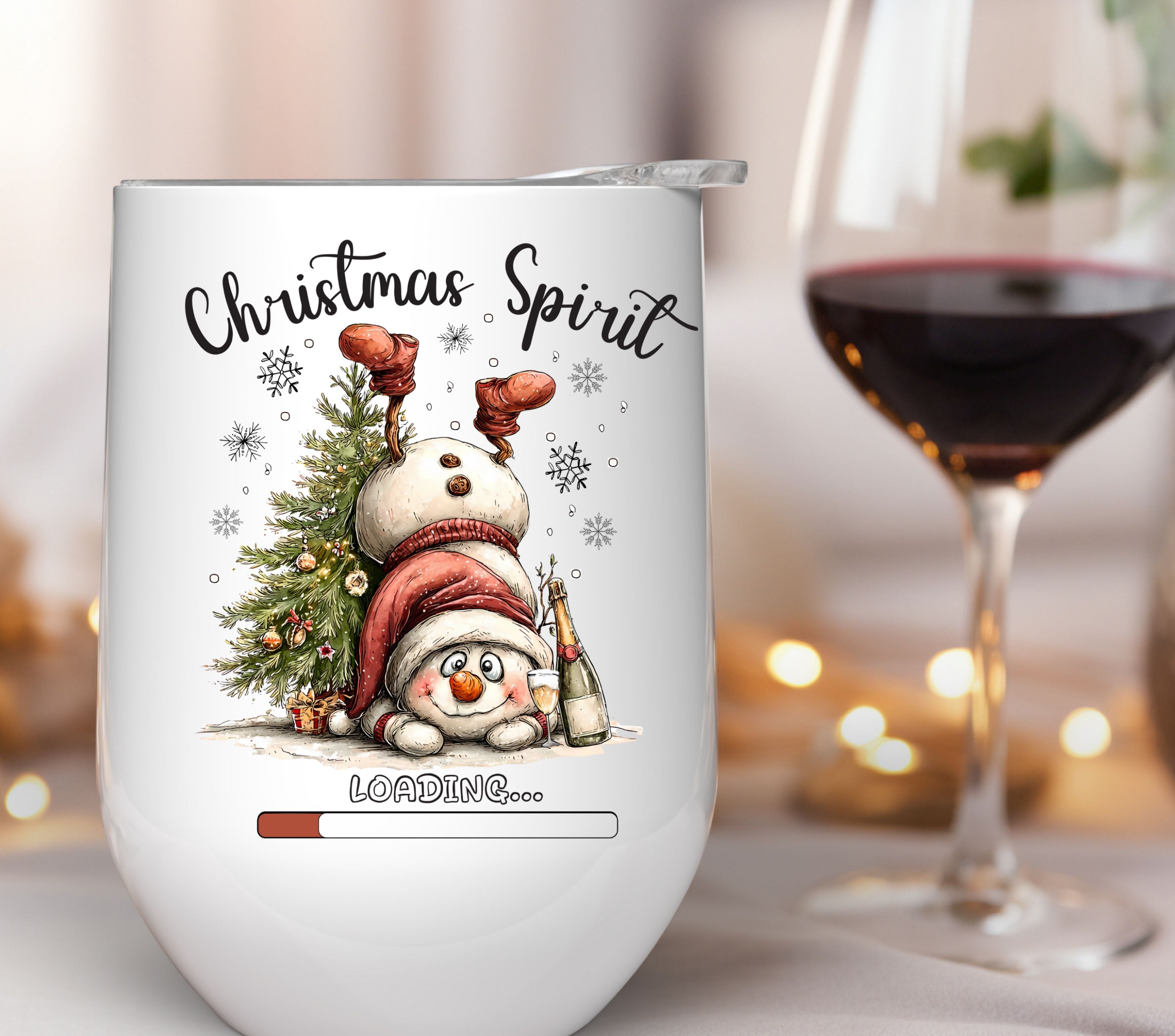 Christmas spirit snowman UV DTF Decals – 3D Undercover