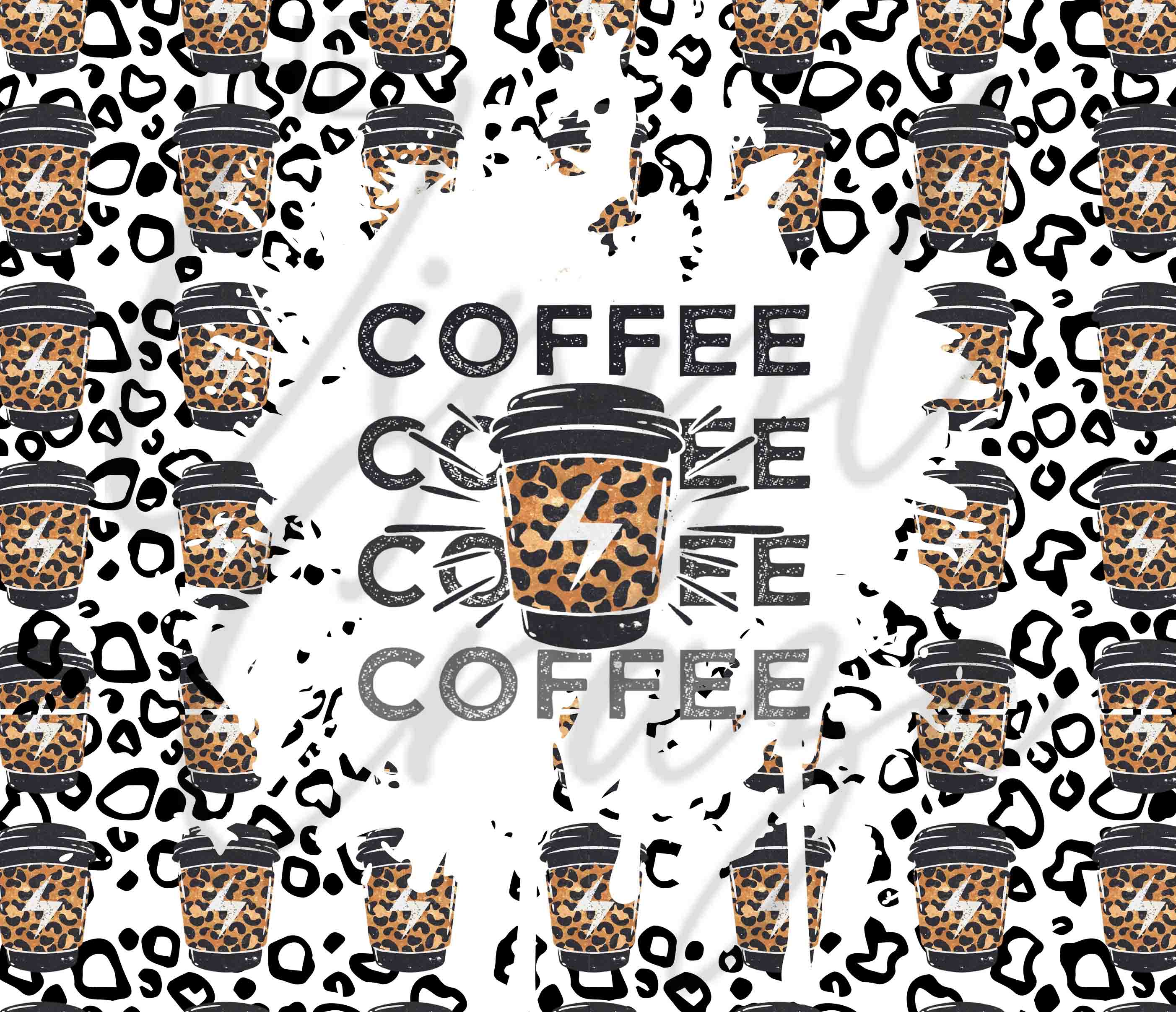 Coffee Coffee Coffee Coffee - Adhesive Vinyl Wrap and 12x12 Sheets – 3D ...