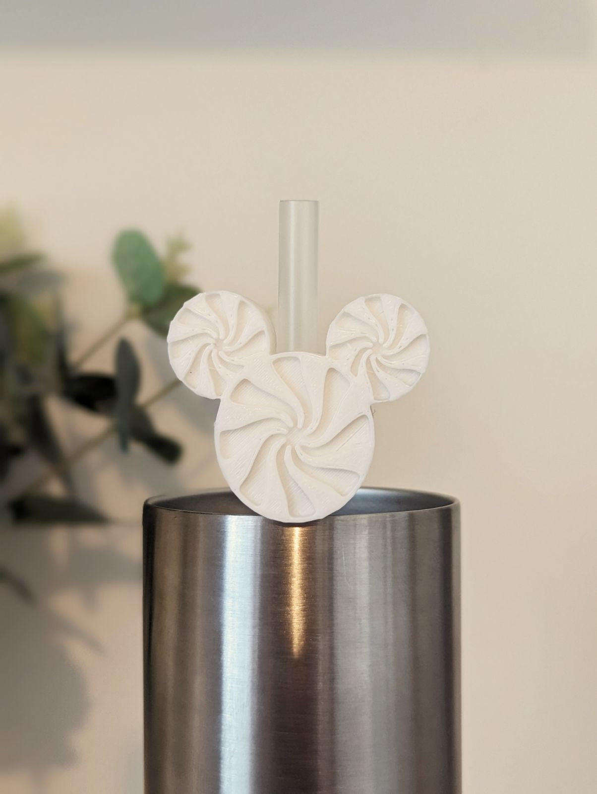 Peppermint Mouse - Straw Topper – 3D Undercover