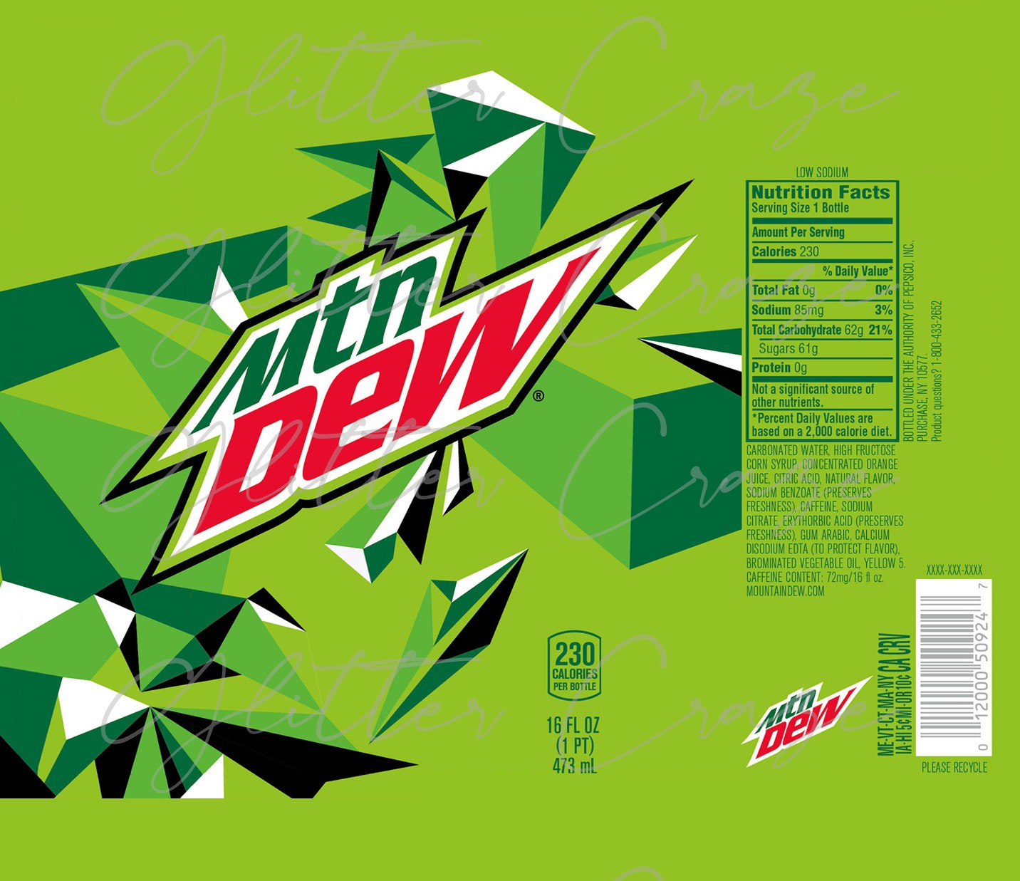 Do The Dew - Adhesive Vinyl Wrap – 3D Undercover