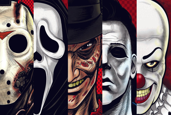 Faces Of Horror - Adhesive Vinyl Wrap – 3D Undercover