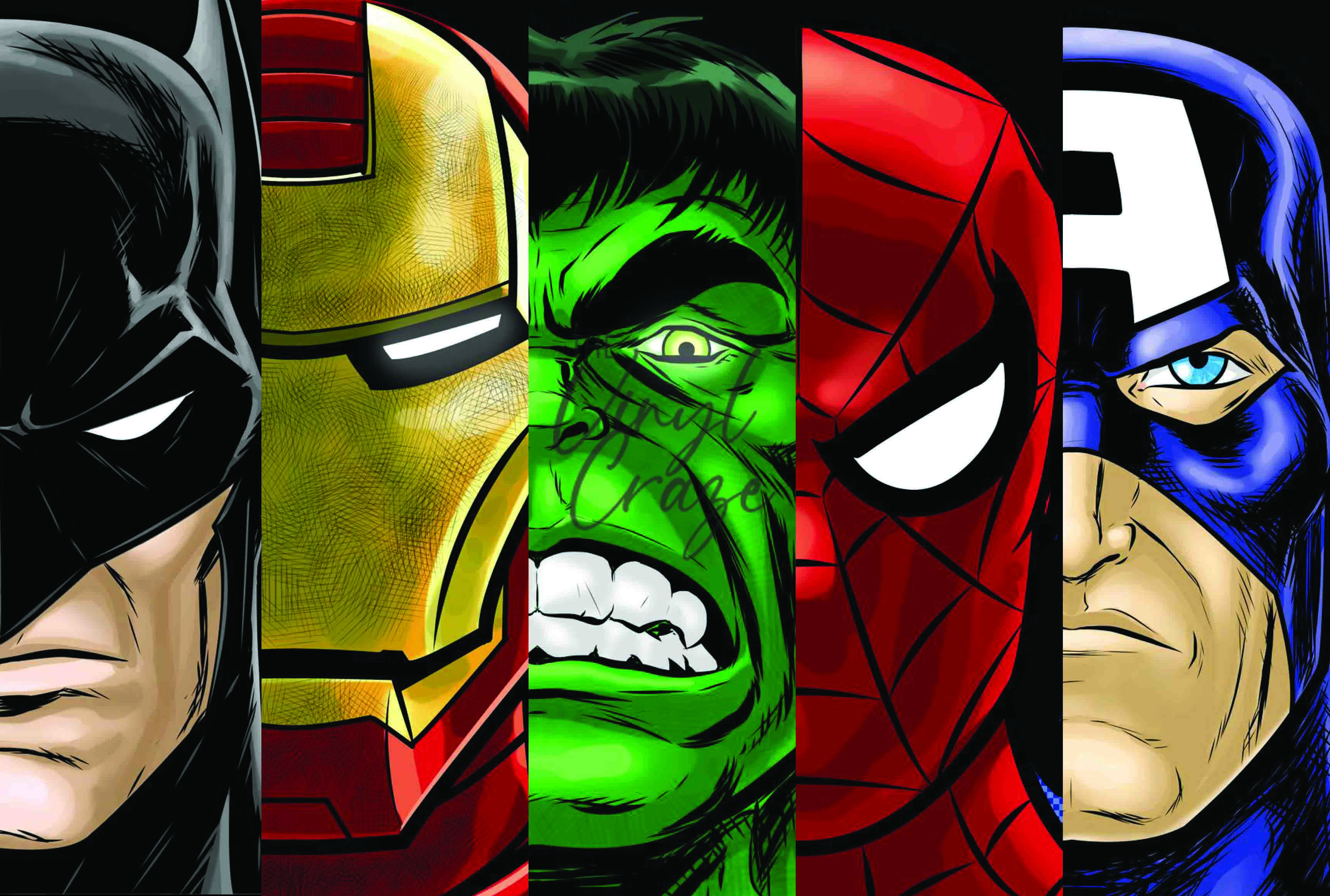 Faces Of Heroes - Adhesive Vinyl Wrap – 3D Undercover