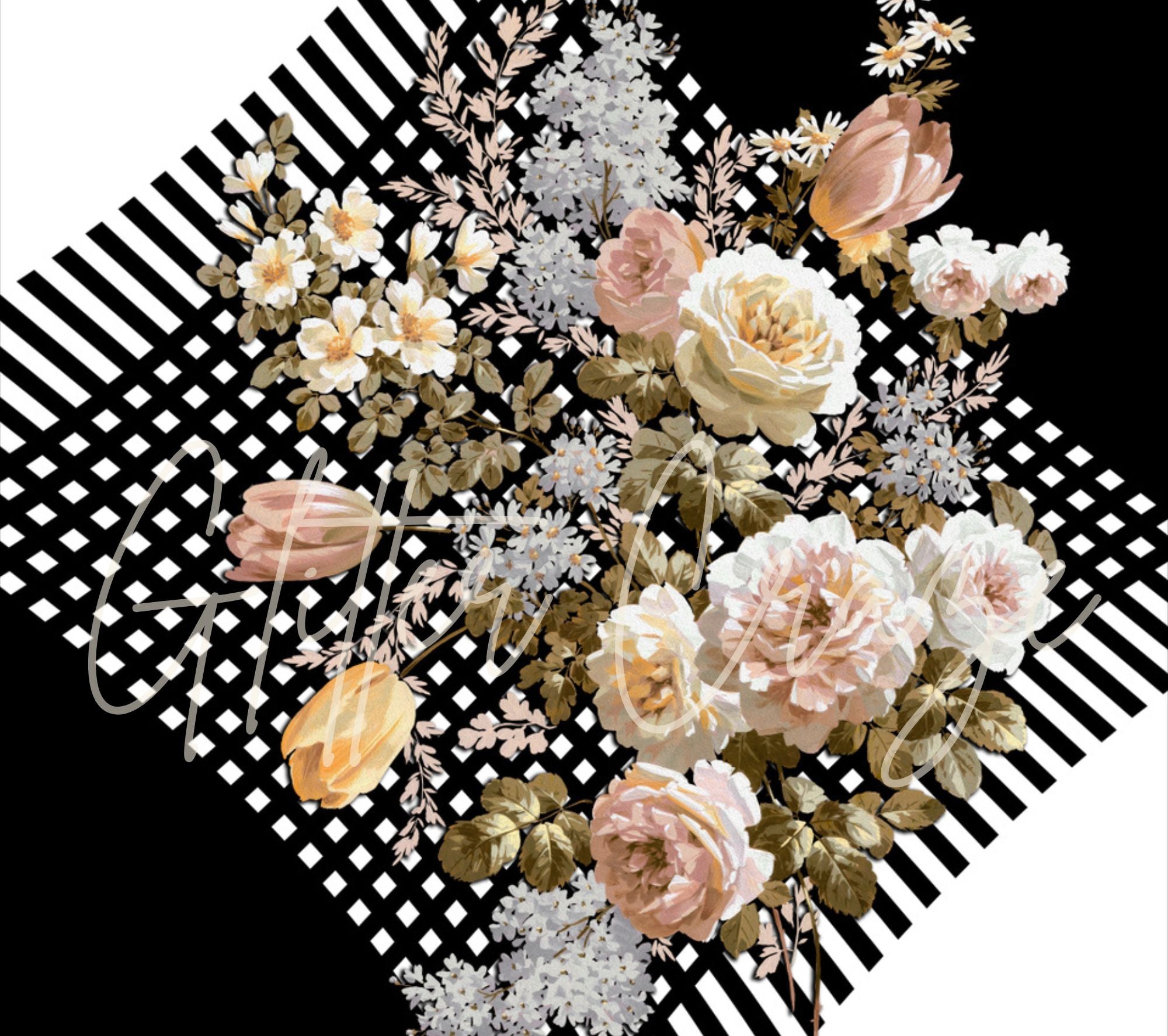 Patchwork floral - Adhesive Vinyl Wrap – 3D Undercover