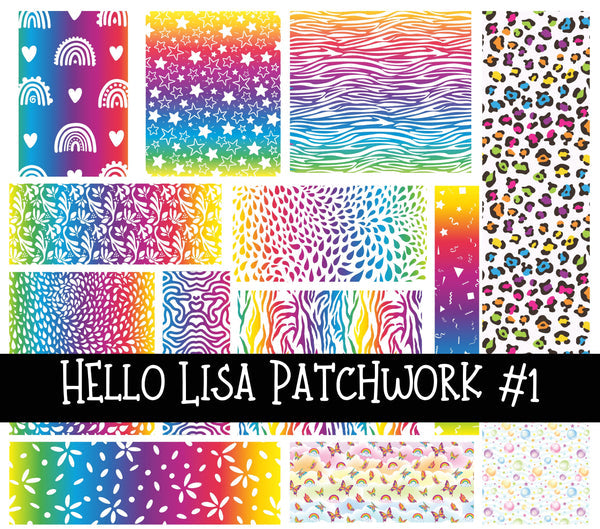 Hello Lisa Shortcake Doodle Patchwork – 3D Undercover
