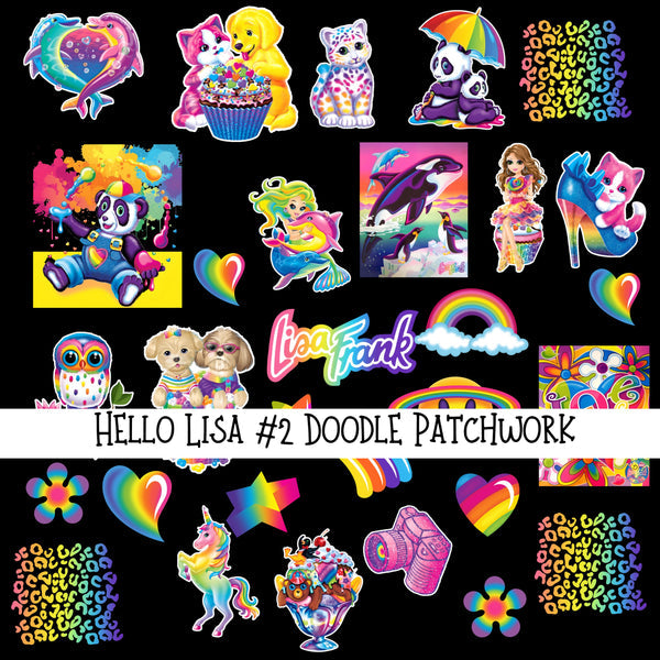 Hello Lisa Shortcake Doodle Patchwork – 3D Undercover