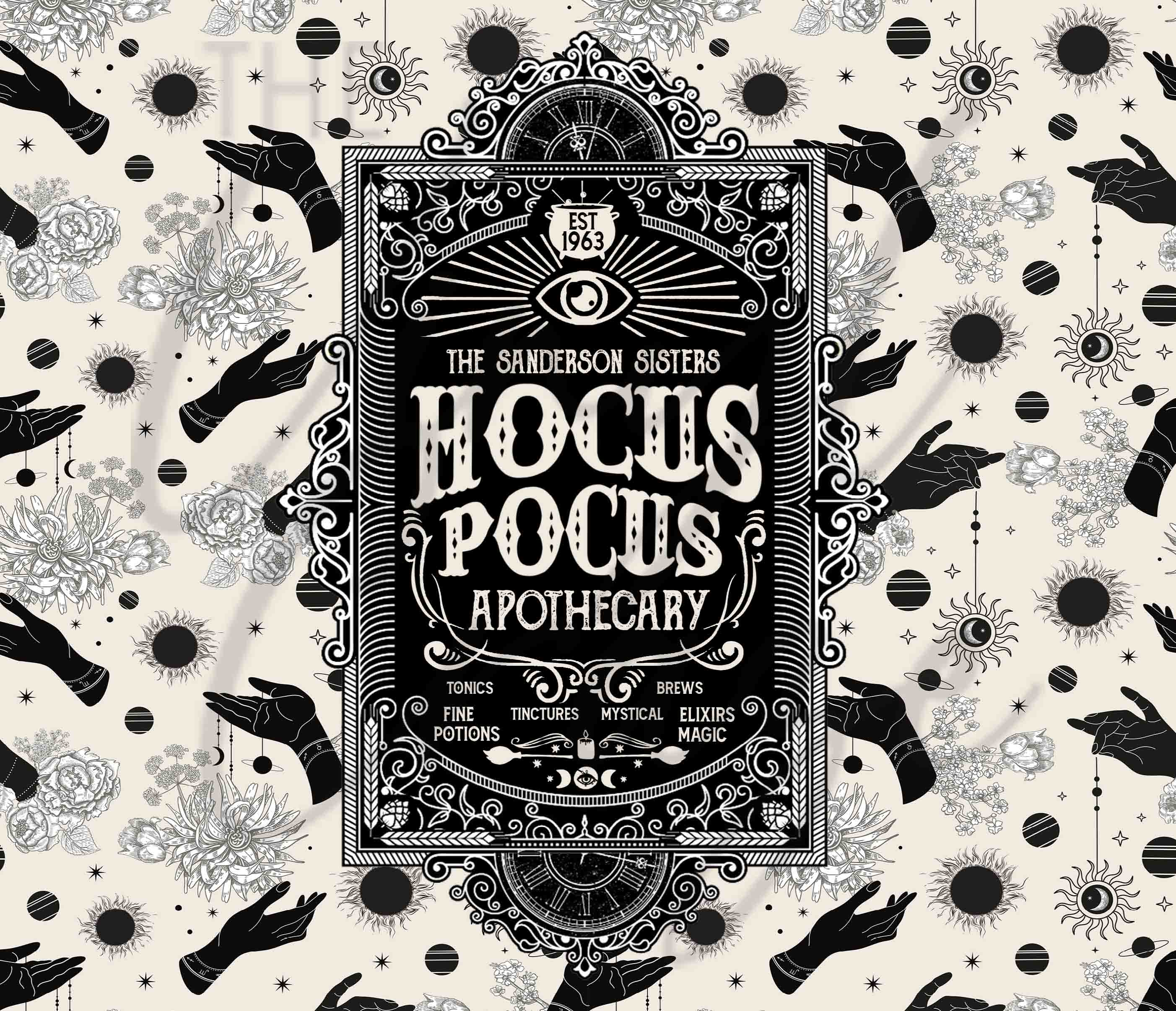 Magical Hocus Pocus 20 or 30 oz Skinny Adhesive Vinyl Wrap – 3D Undercover