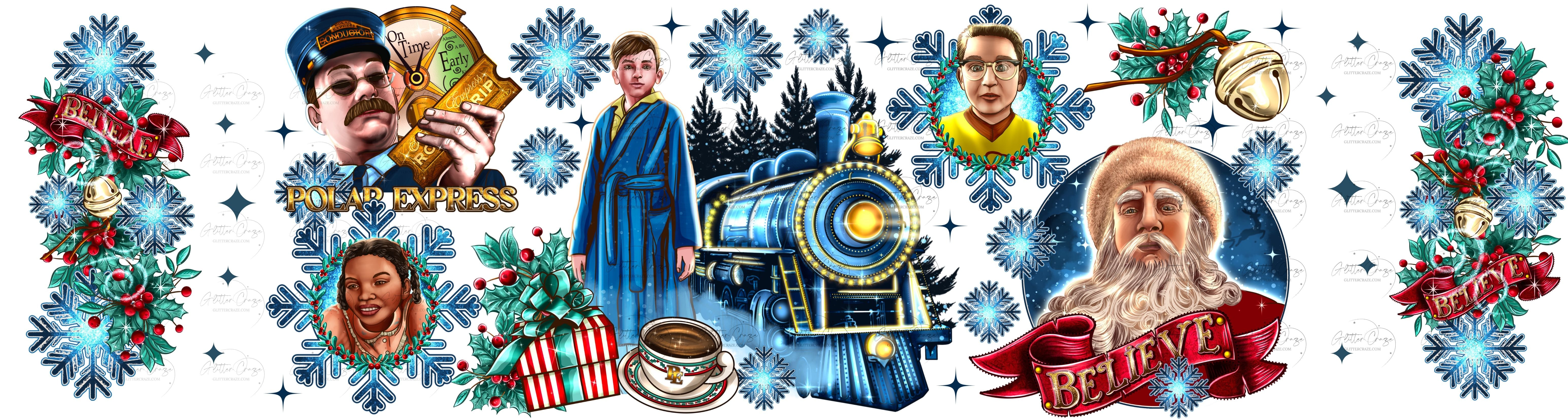 Polar Express - UV DTF Bucket and jar wraps – 3D Undercover