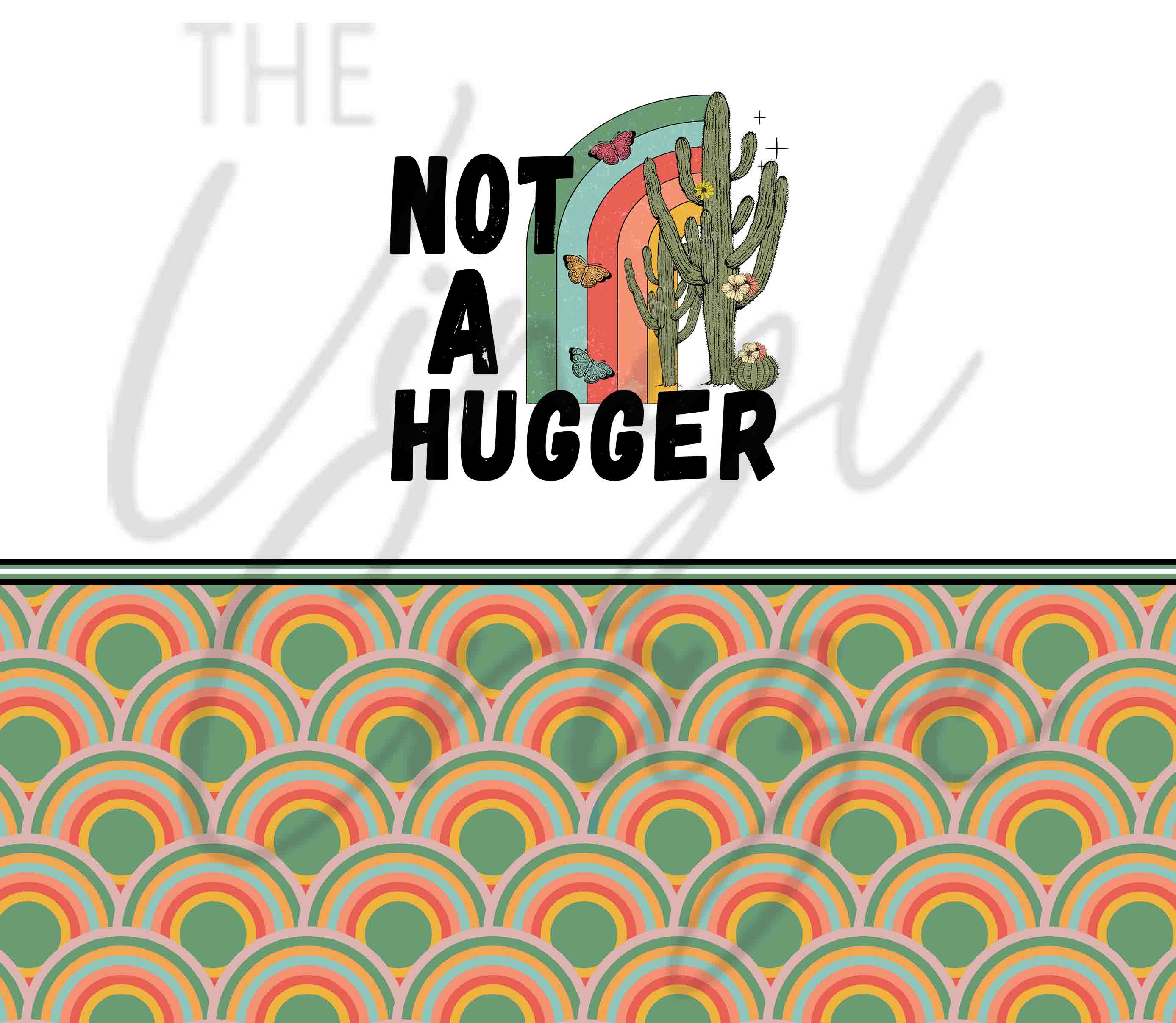 Retro Rainbow Not A Hugger - Adhesive Vinyl Wrap – 3D Undercover