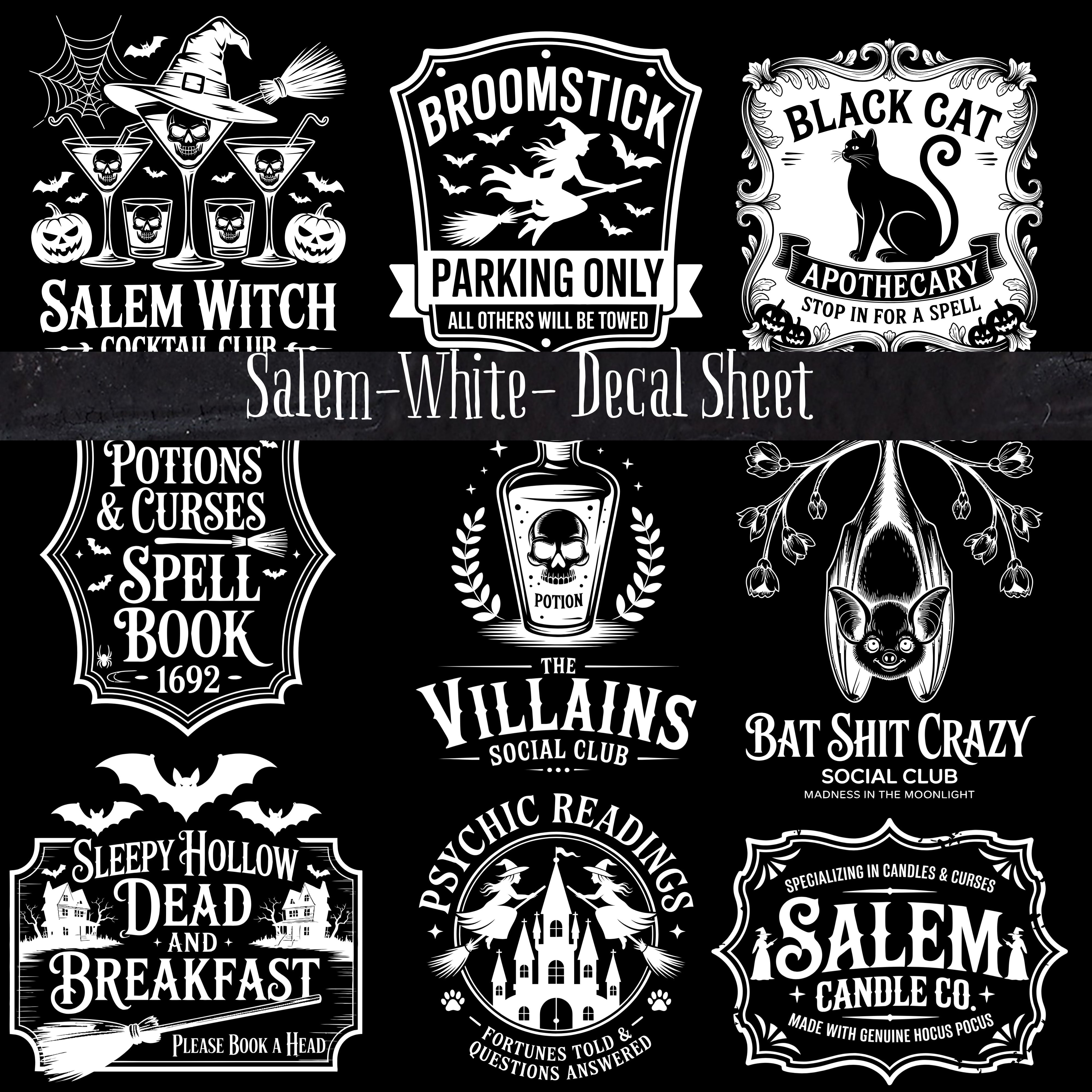Salem-White UV DTF Decal Sheet – 3D Undercover