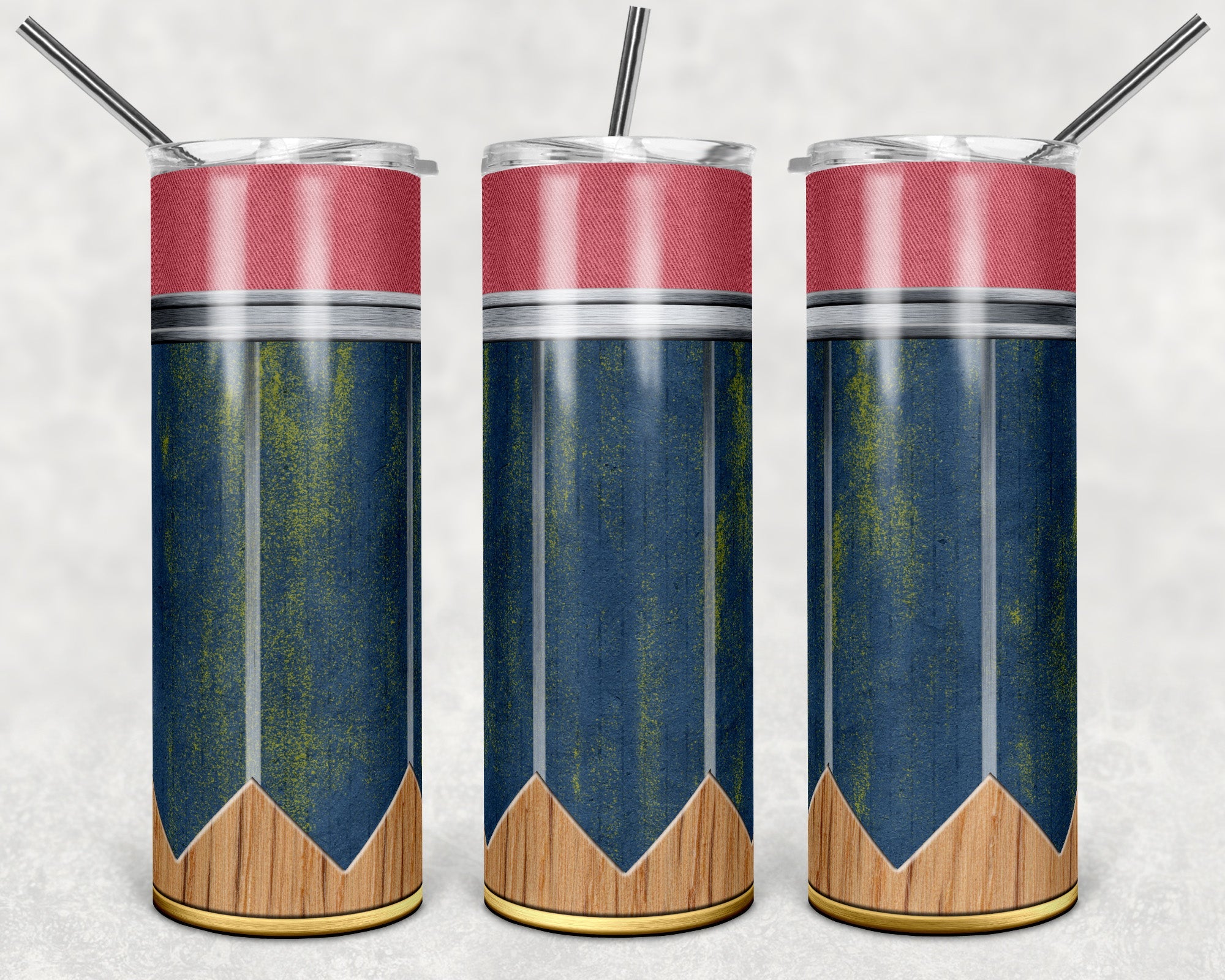 Mens Pencil Blue Green - Adhesive Vinyl Wrap – 3D Undercover